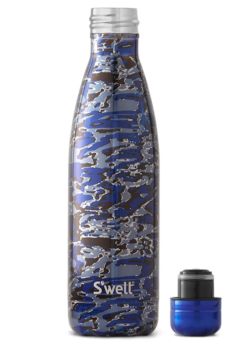 Swell Metallic Camo 17oz Water Bottle Clandestine Blue