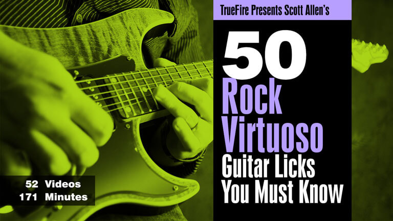 50 Rock Virtuoso Licks You Must Know Scott Allen Guitar Lessons