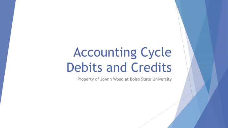 Accounting Cycle Step 1 Debits And Credits