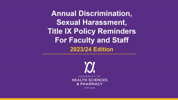 Annual Sex Harassment Reminders 2023 24