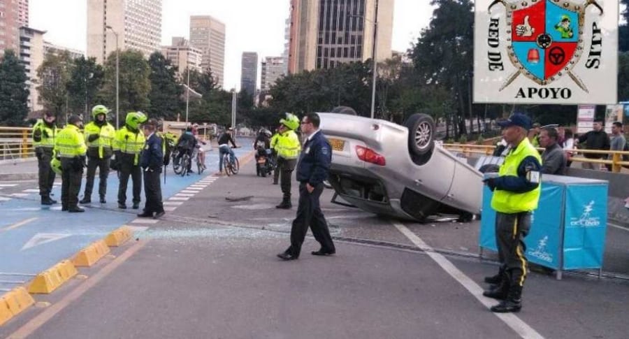 Conductor Atropella A Policías En La Calle 26 En Bogotá