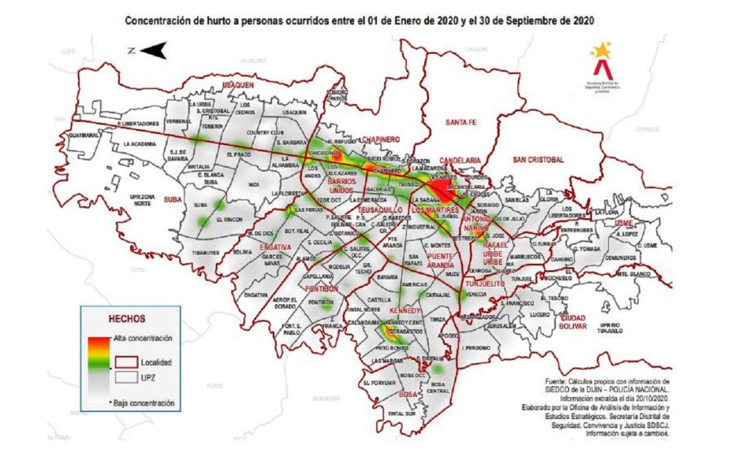 ¿cuáles Son Los Barrios Donde Más Roban En Bogotá Images And Photos