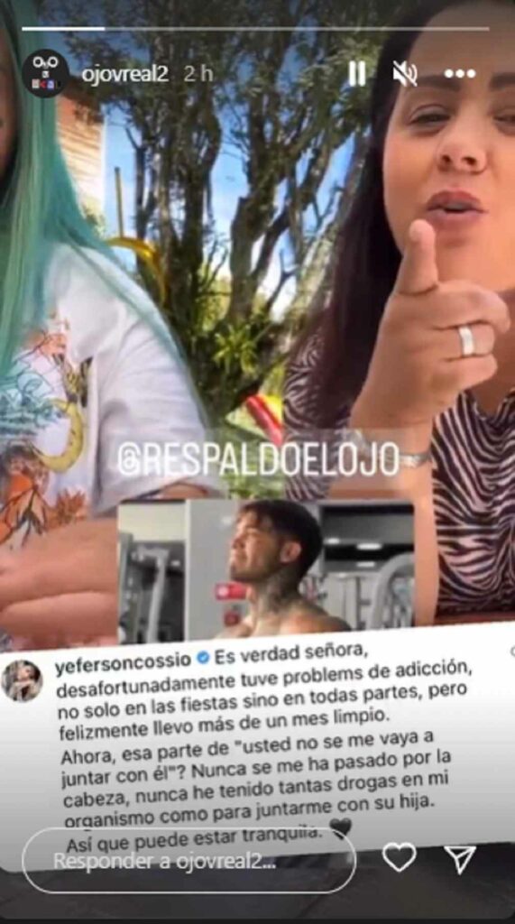 Yeferson Cossio A Mamá De Yina Calderón Le Respondió Por Pulla Sobre