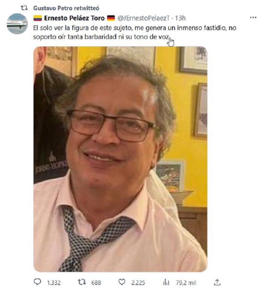 Gustavo Petro Retuiteó Trino En El Que Hablan Mal De él