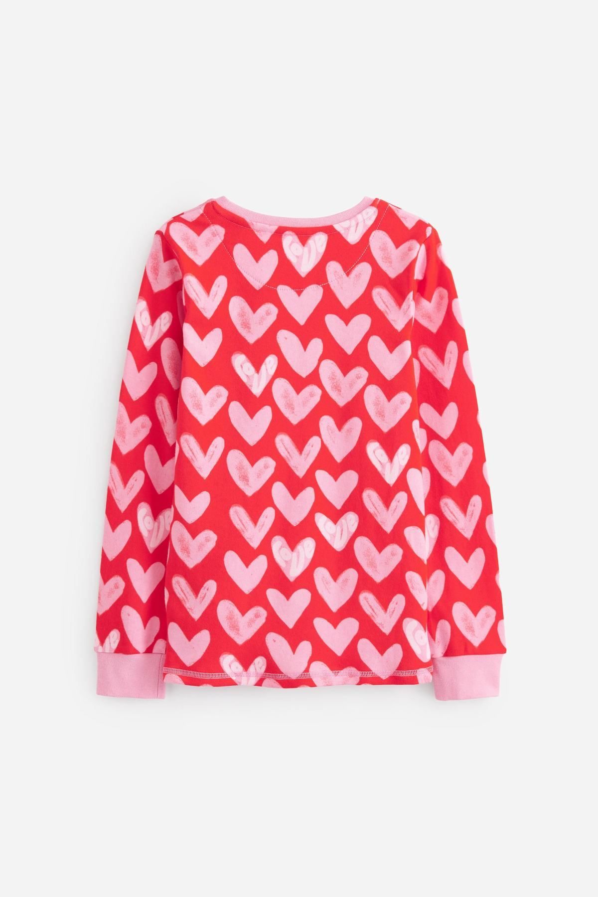 Next Red Pink Love Heart Pyjamas 2 Pack Nxt C70032 Red Pink Burgundy