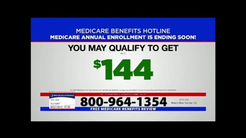 Medicare Benefits Hotline Tv Commercial Final Days Deadline Ispottv