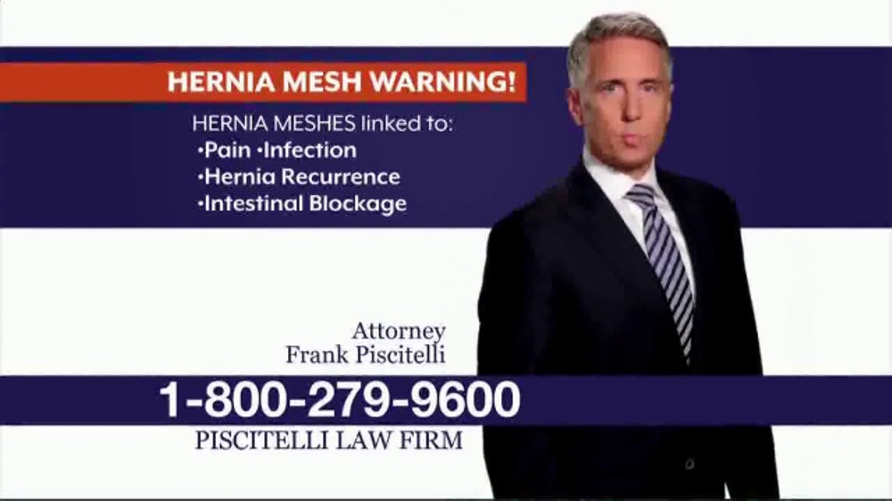 Piscitelli Law Firm Tv Commercial Hernia Mesh Ispottv