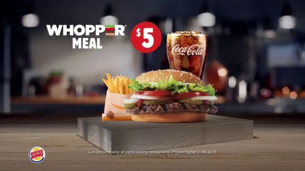 Burger King Whopper Meal Deals Tv Commercial Feed Your Appetite