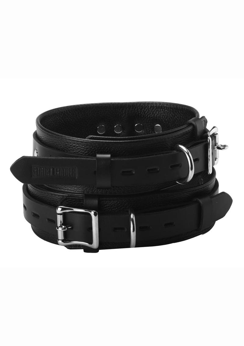 Strict Leather Deluxe Locking Thigh Cuffs Black From Cherry Pie Online