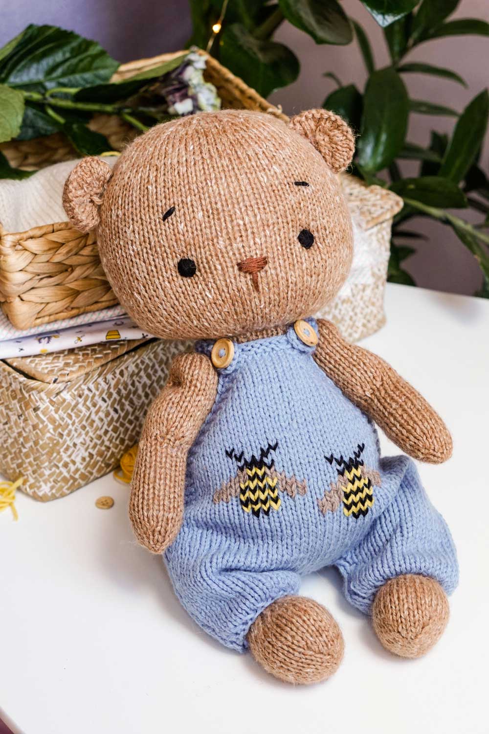 Knitted Teddy Bear Toy Pattern