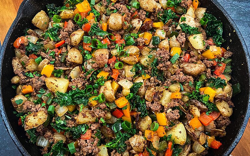 Ground Beef And Potato Skillet