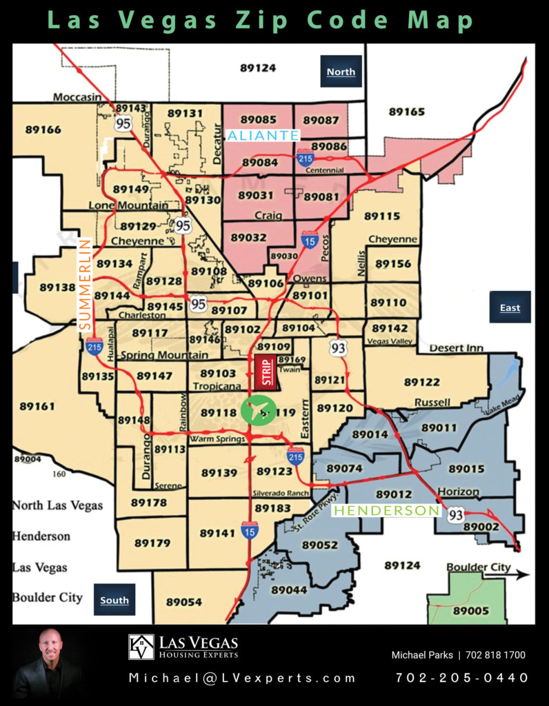 Vegas Zip Code Map