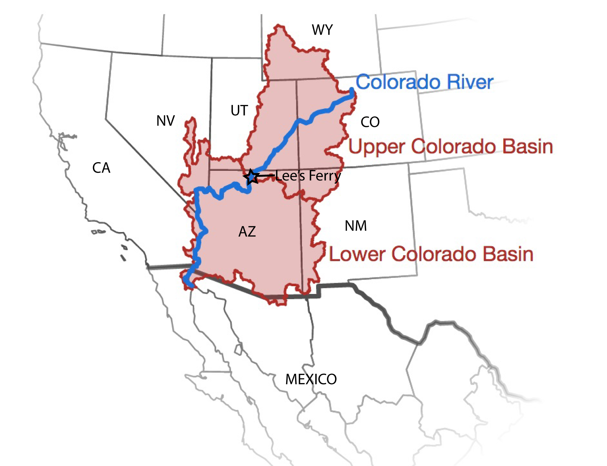 Colorado River Basin Map