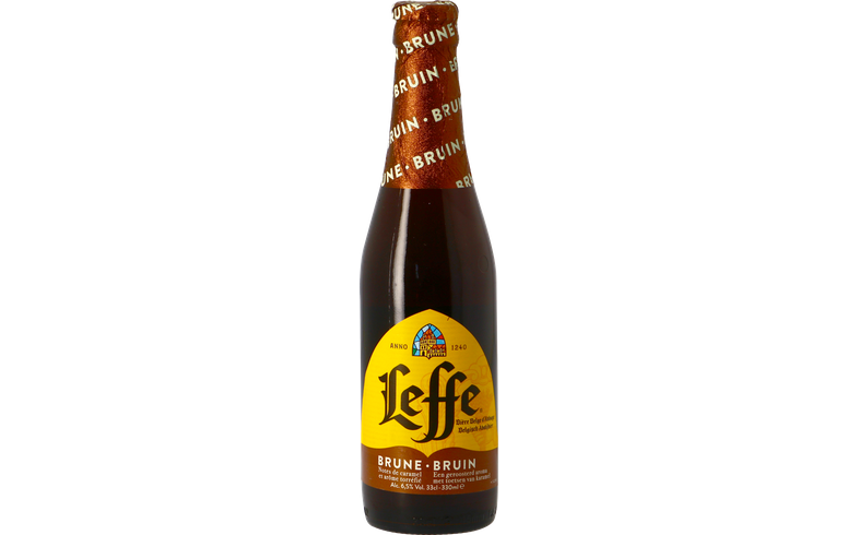 Bière Belge Leffe Brune 33cl Dinbev En Belgique Bière Dabbaye Belge