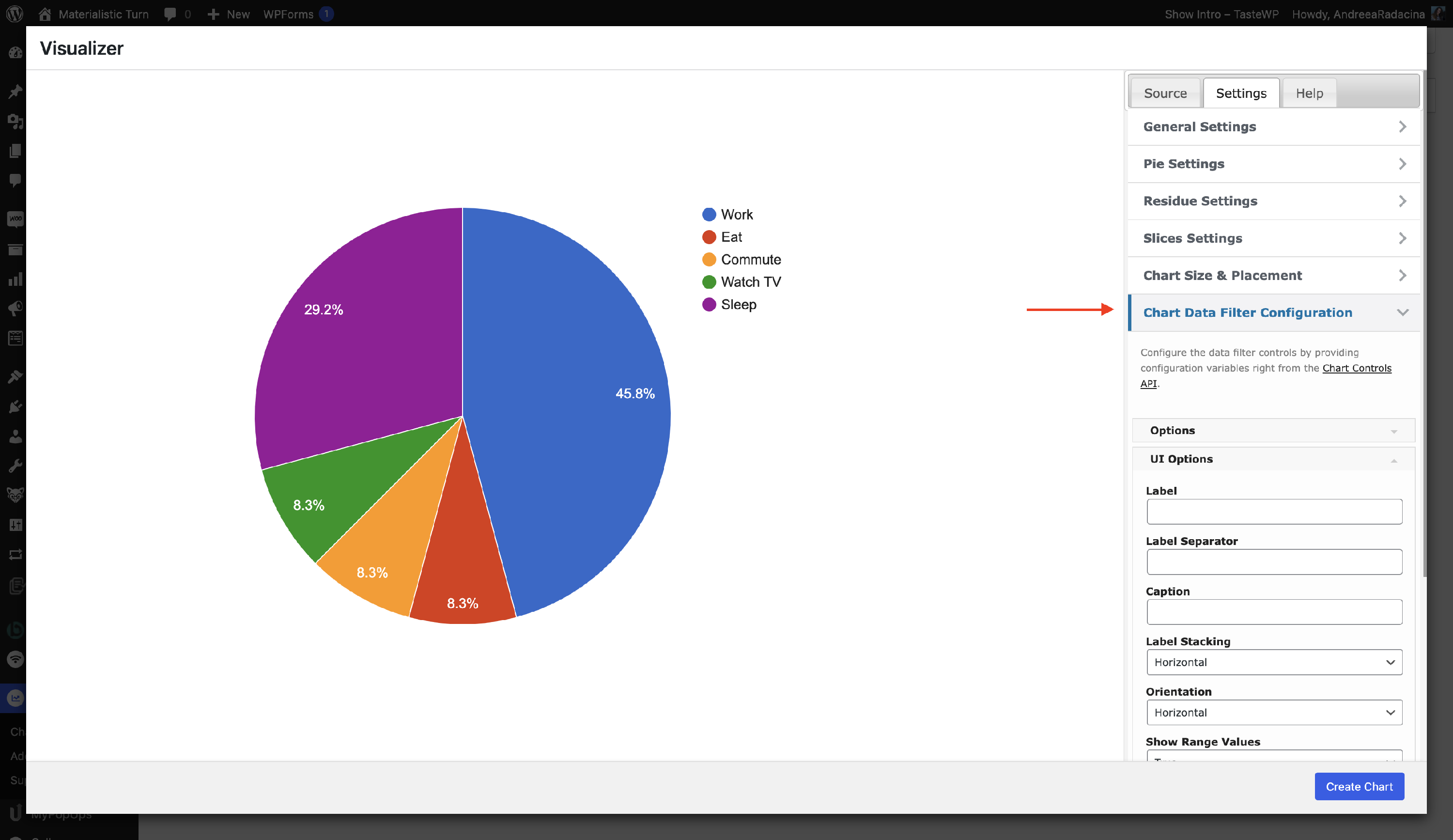 How To Filter The Data Within A Graph Themeisle Docs