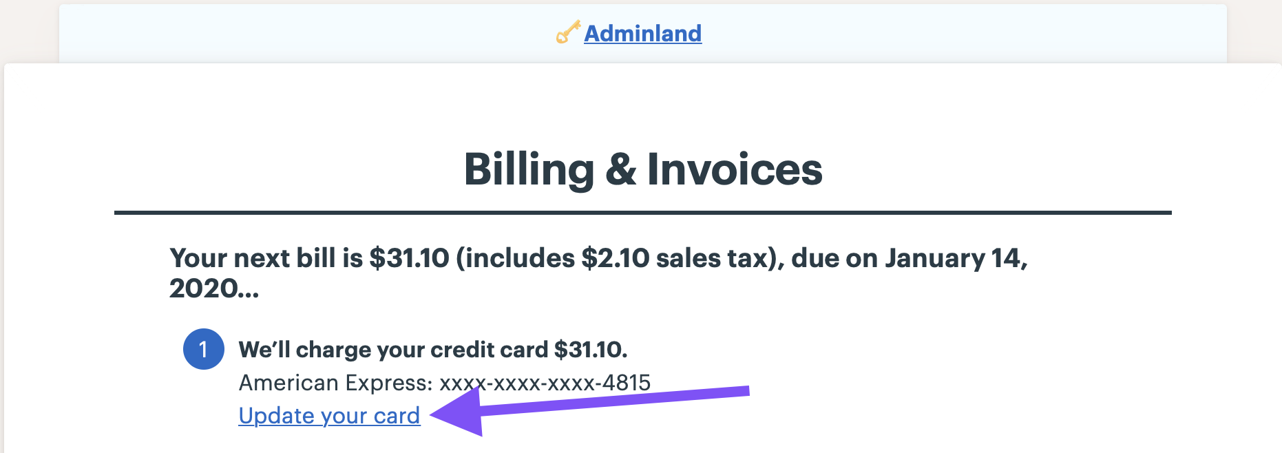 How Do I Update My Billing Address Basecamp Help