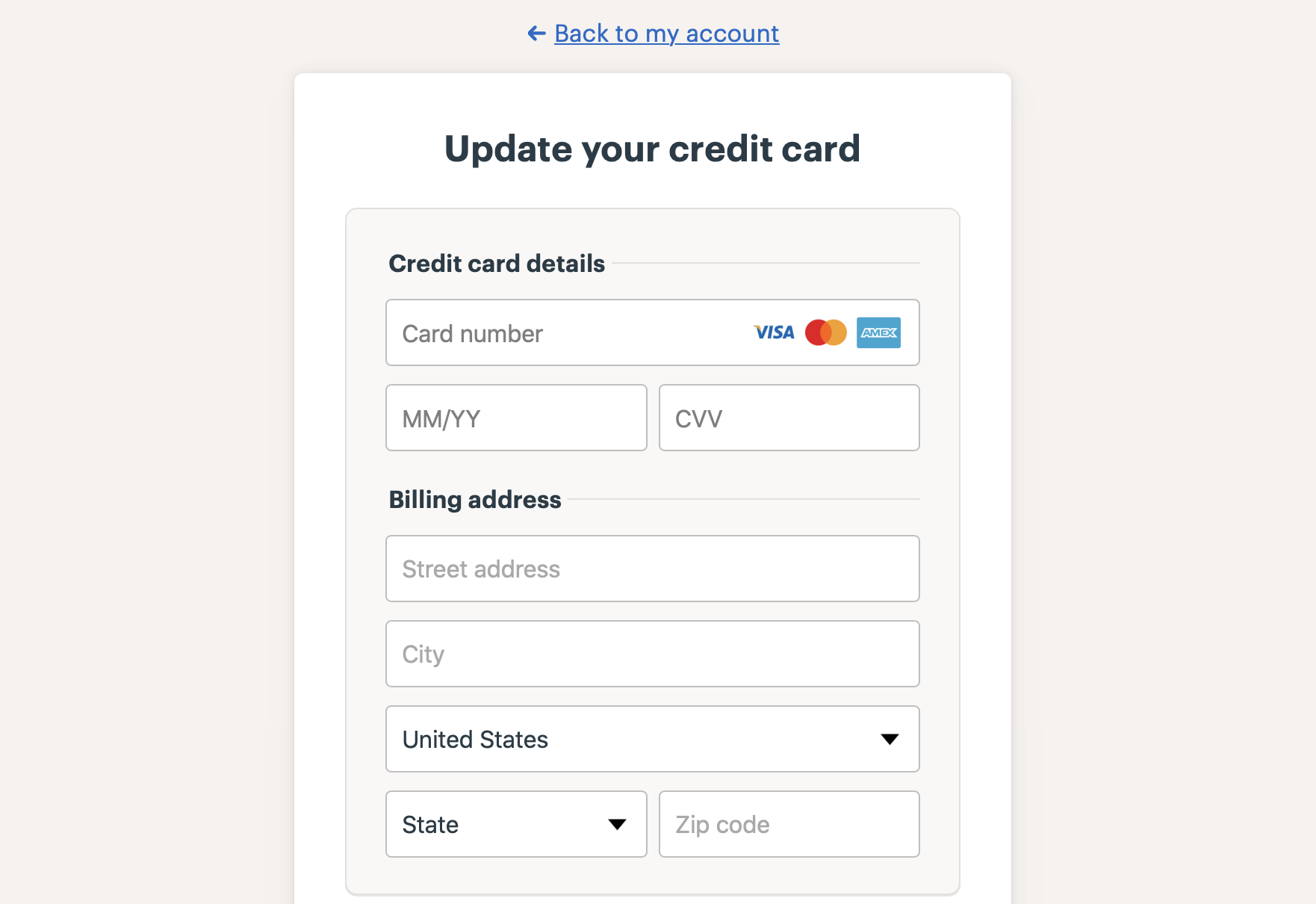 How Do I Update My Billing Address Basecamp Help