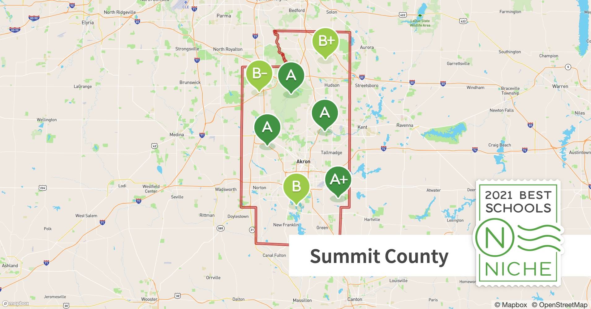 Map Of Summit County Ohio Maping Resources Acb