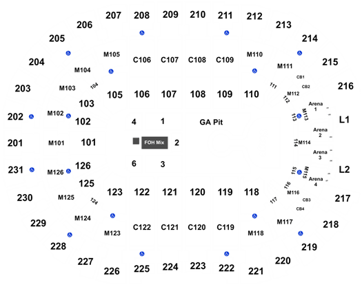 49 Rocket Mortgage Fieldhouse Seating Chart Concert Basakbraxton