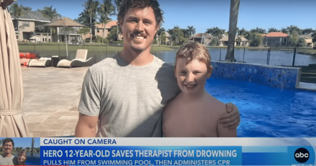 12 Year Old Saves Drowning Mans Life By Performing Cpr Learned From