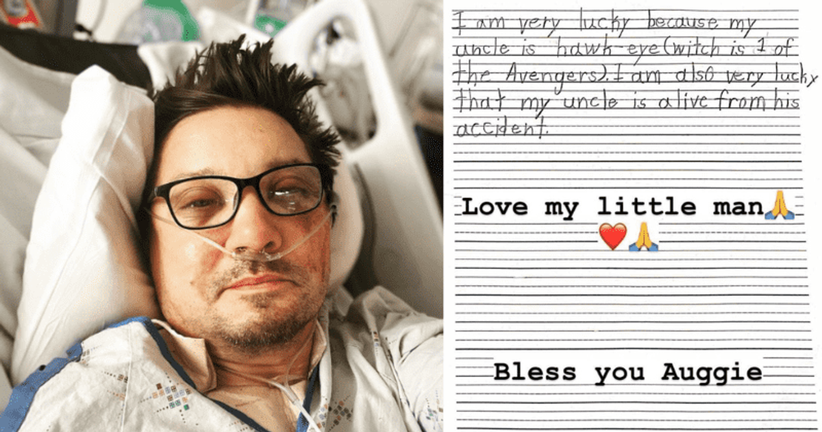 Jeremy Renners Nephew Gave Him A Heartfelt Note Scoop Upworthy