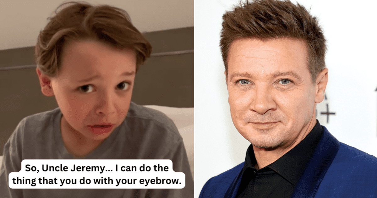 Jeremy Renners Nephew Hilariously Imitates His Expression Scoop Upworthy