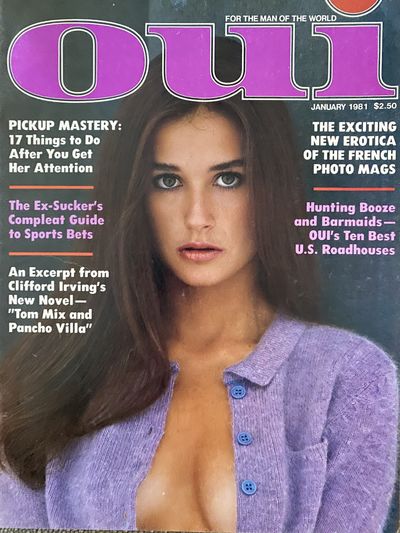 Demi Moore Oui Magazine January 1981 Ultra Rare Issue In Very Good