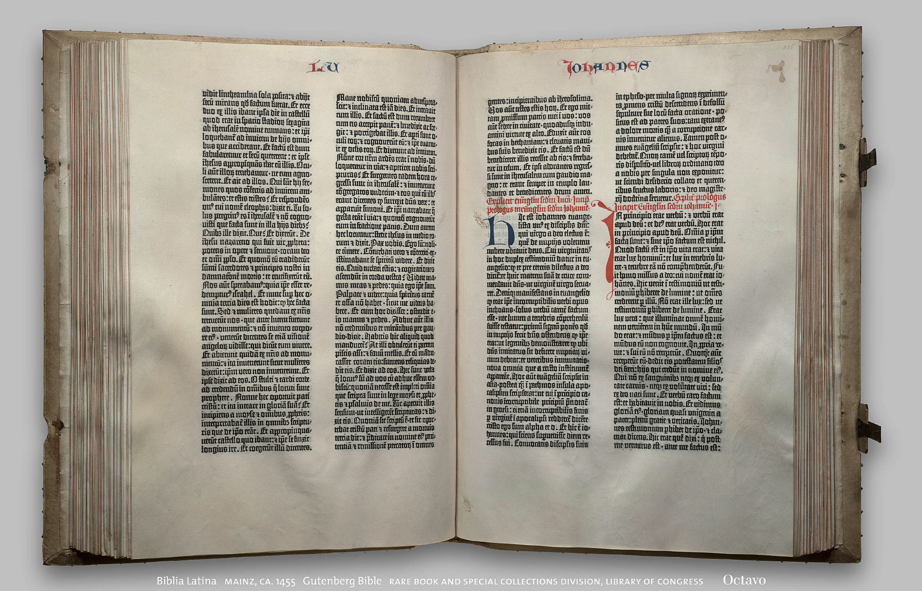 Biblia Latina The Gutenberg Bible B42 Facsimile Of Library Of