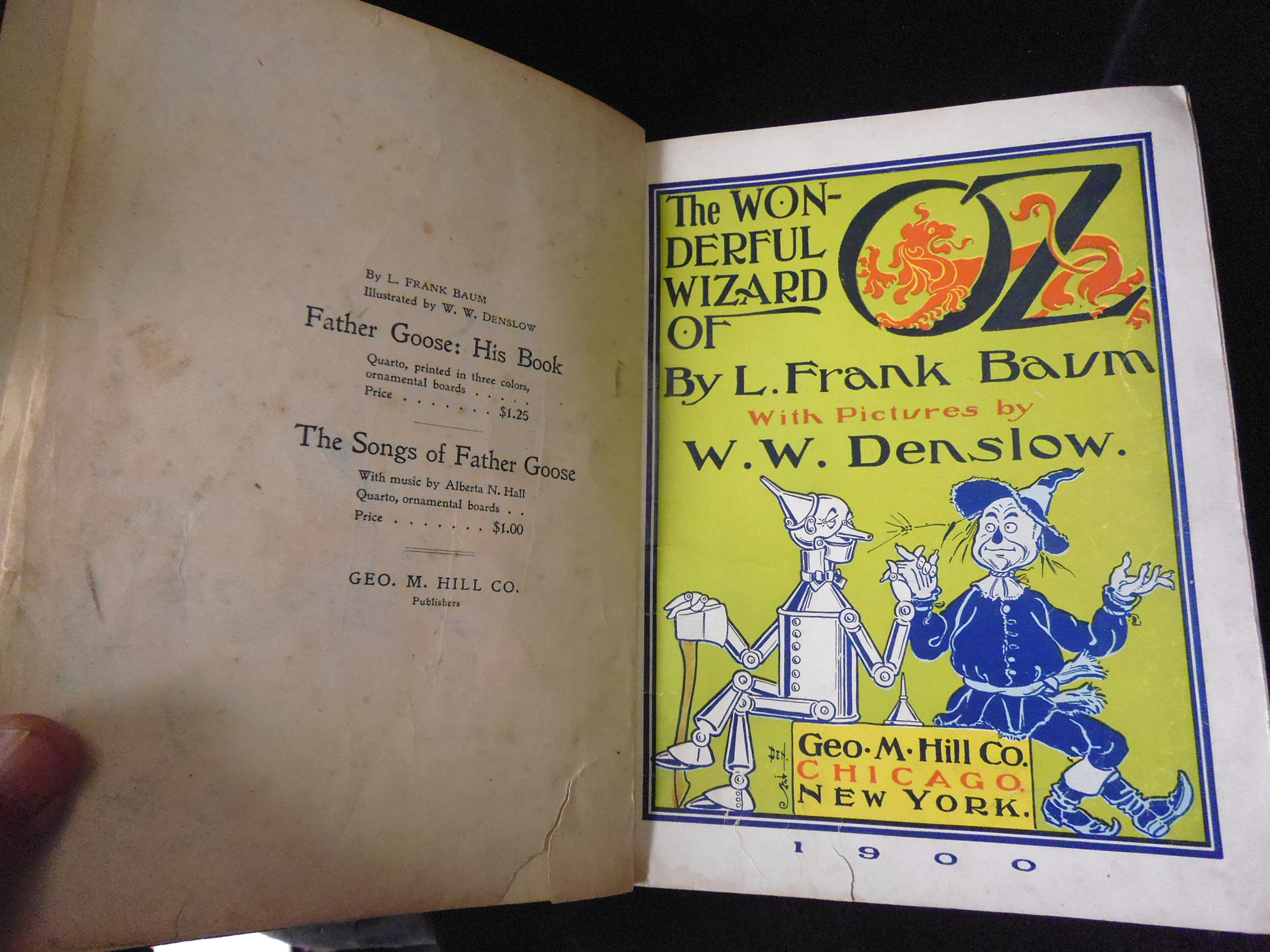 Biblio The Wonderful Wizard Of Oz By L Frank Baum Hardcover 1900