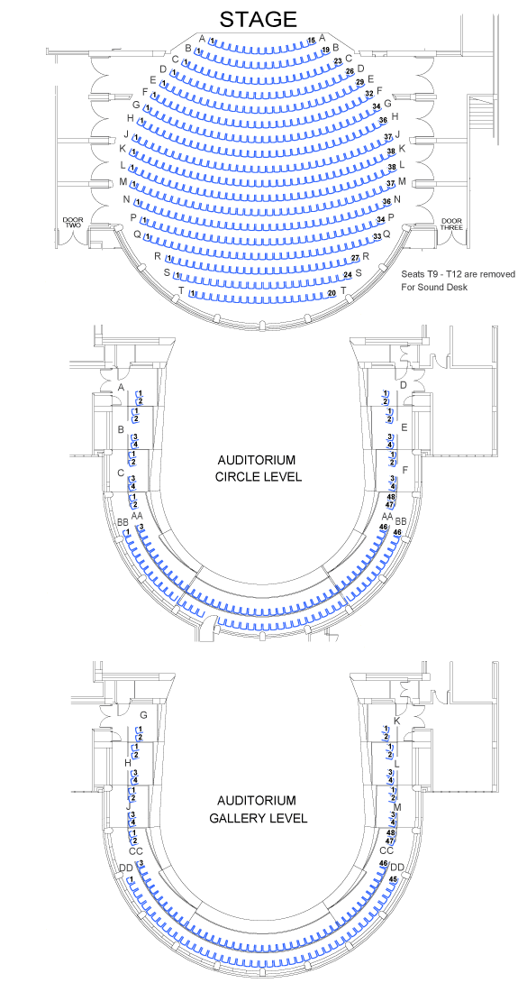 Canberra Theatre Seating Map