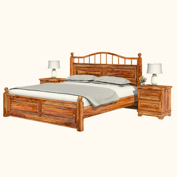 Sheesham Wood King Size Double Bed