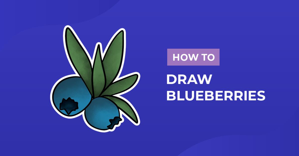 How To Draw Blueberries Design School