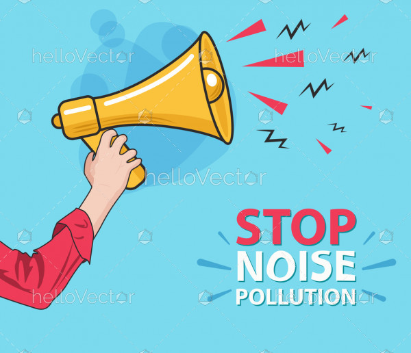 Stop Noise Pollution Illustration Download Graphics And Vectors