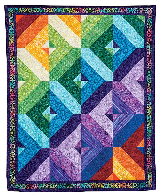 Rainbow Twist Quilt Kit