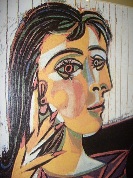 Antique Pablo Picasso Early Print Of Lover Dora Maar In 1960 Original