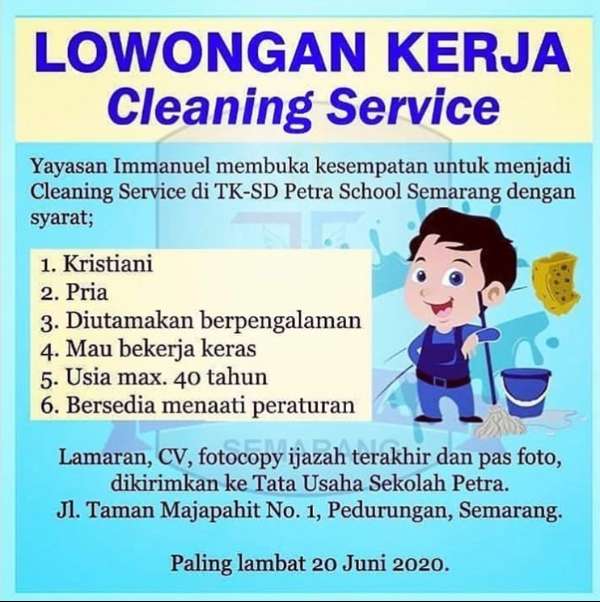 Lowongan Kerja Cleaning Service Semarang Atmago