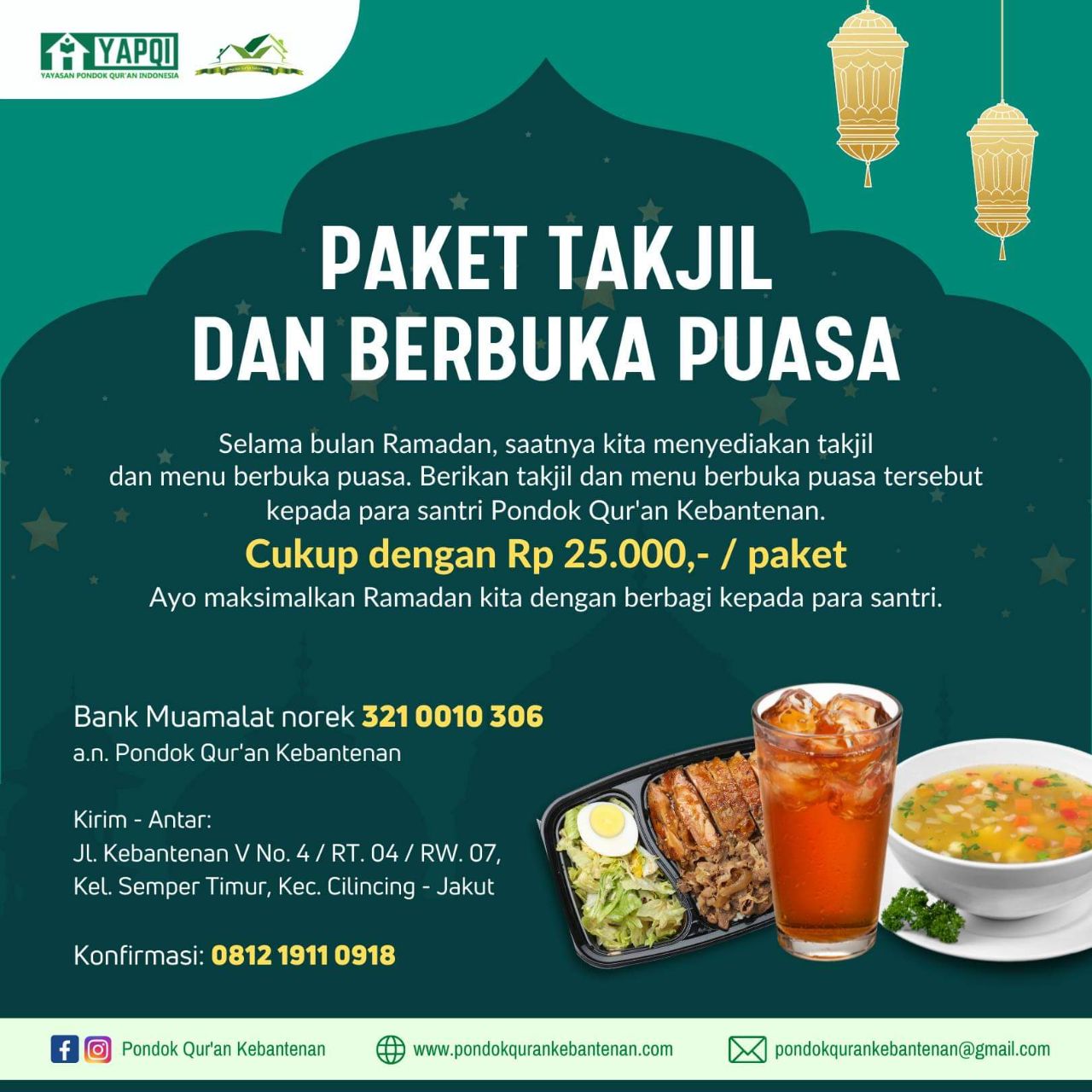 Donasi Paket Takjil Dan Berbuka Puasa Atmago