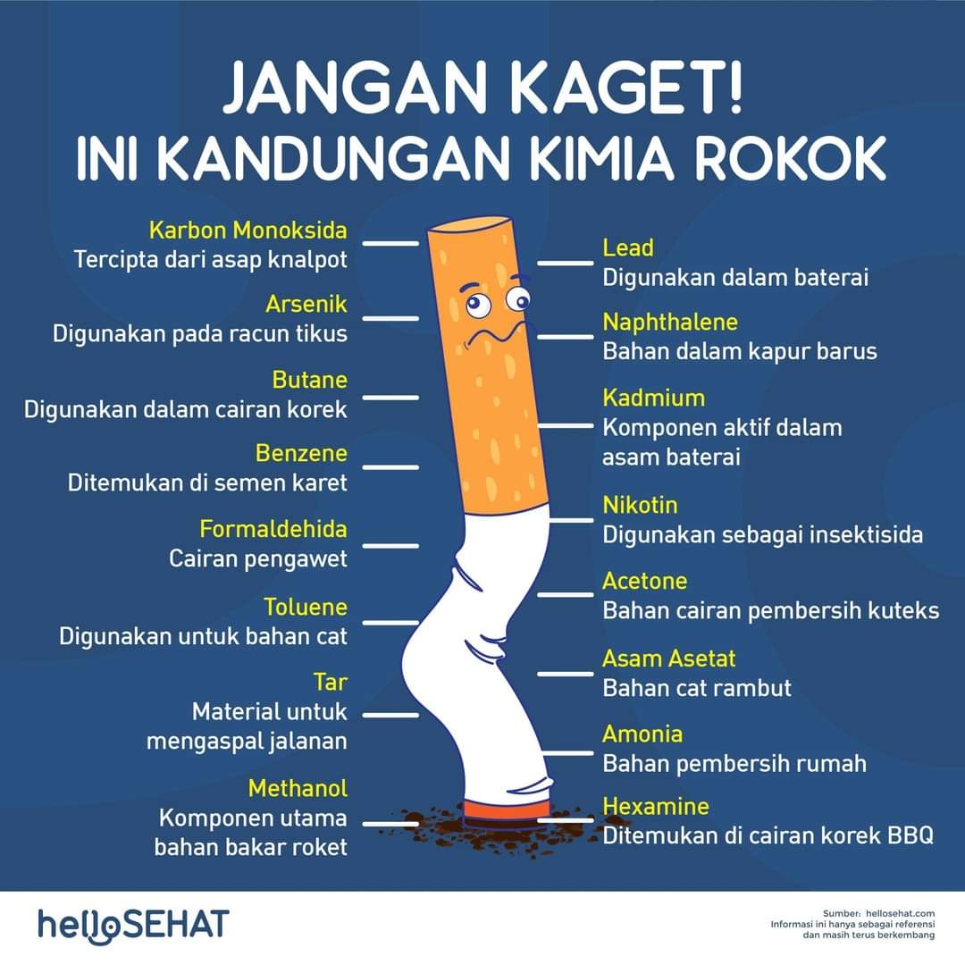 Jangan Kaget Ini Kandungan Kimia Rokok Atmago