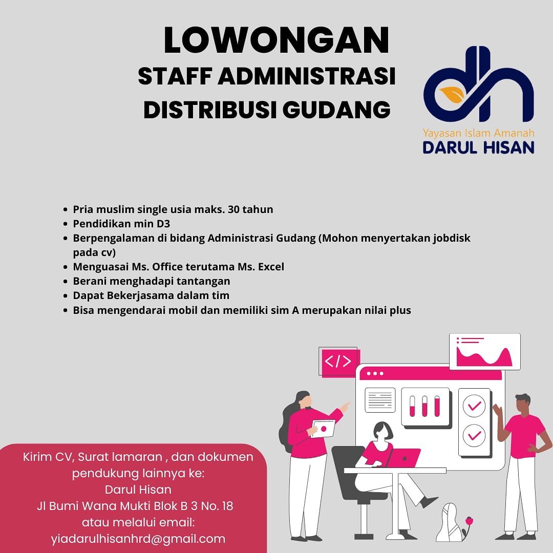 Lowongan Staff Administrasi Distribusi Gudang Atmago