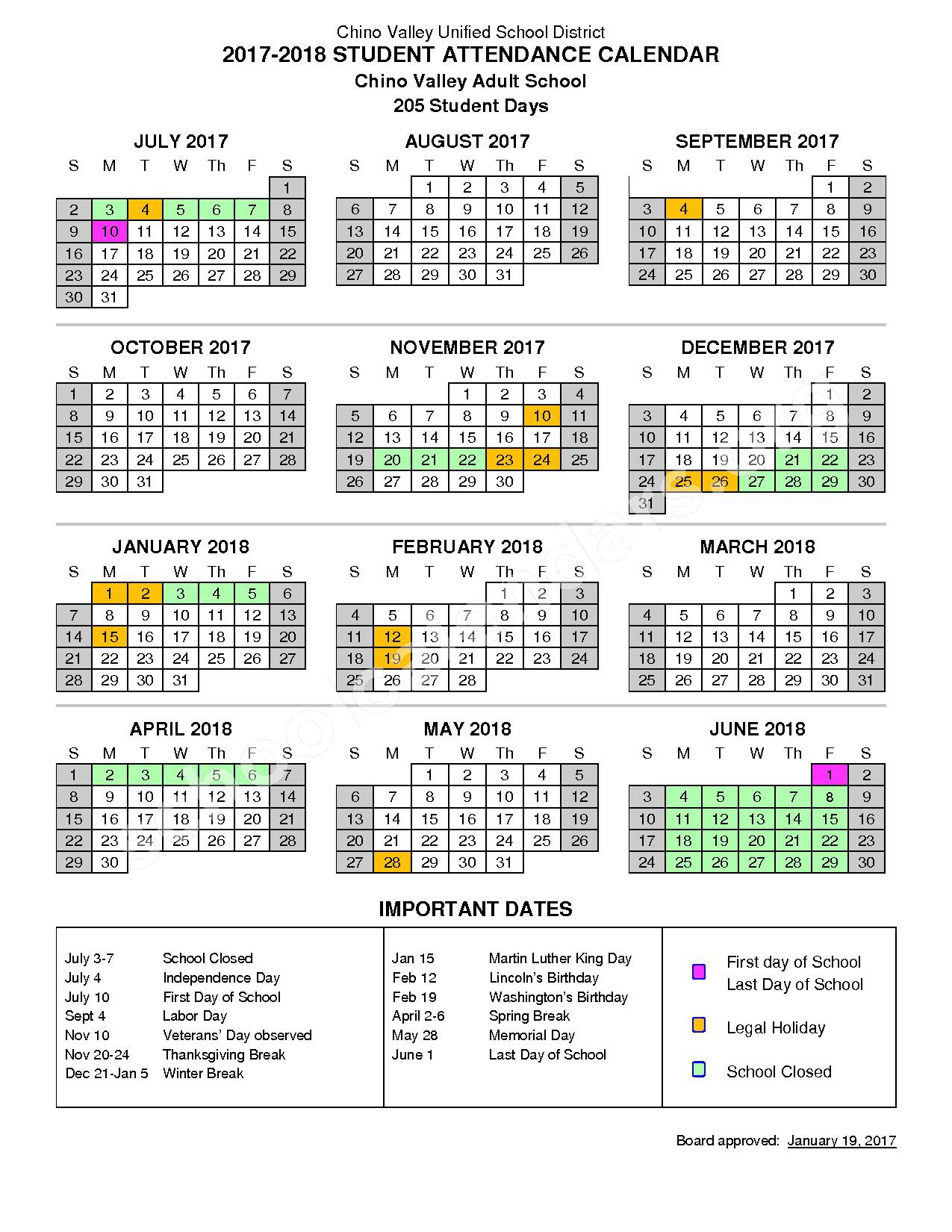 Chino Valley Unified School District Calendar 2024 2025 Gay Marcelle