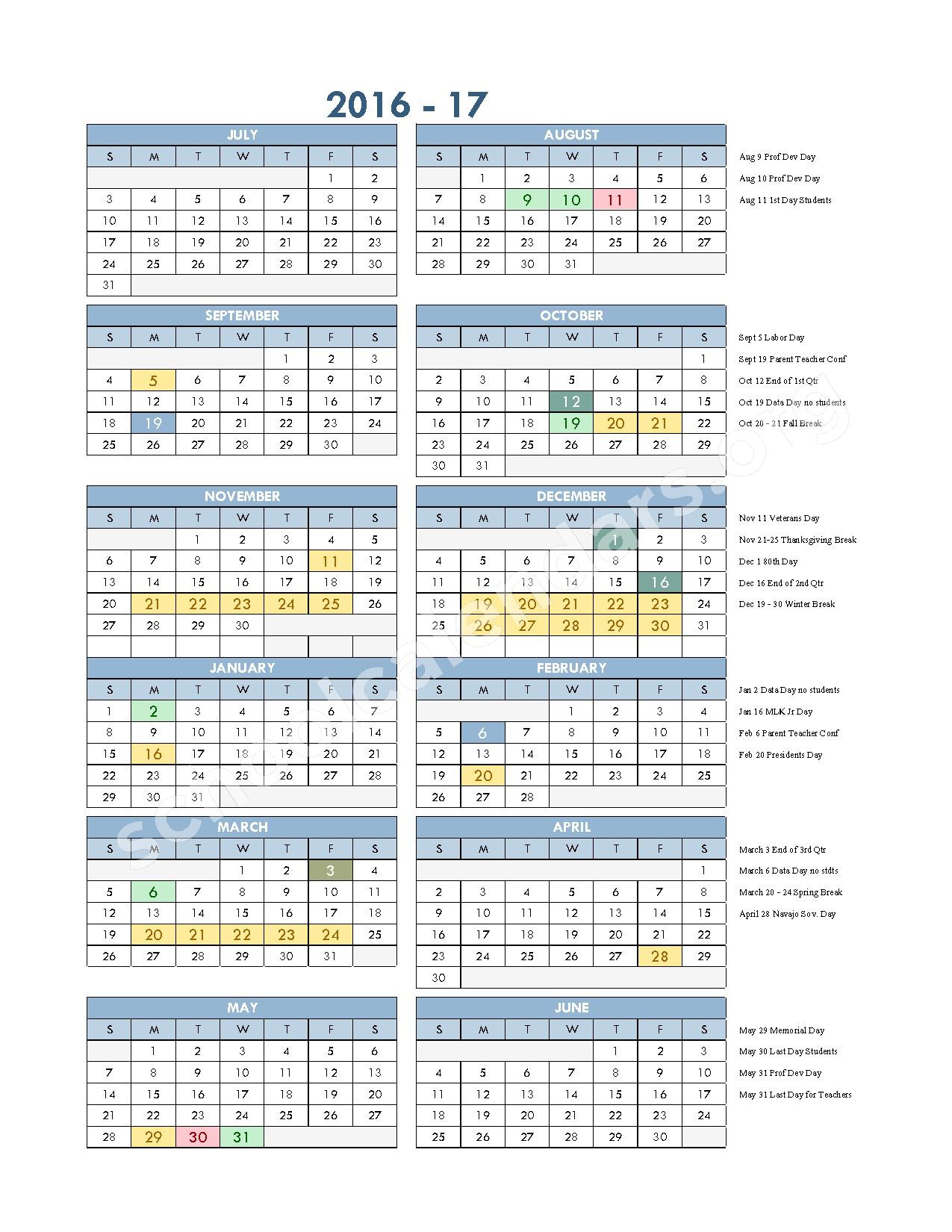 Gallup Mckinley County Schools Calendars Gallup Nm