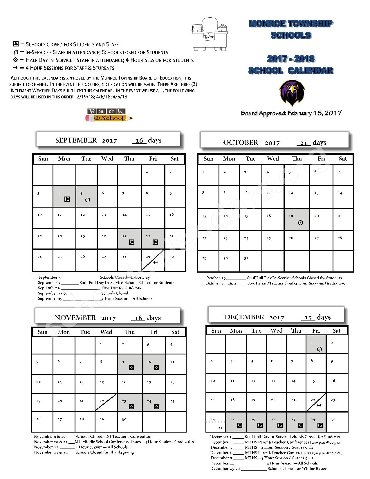 Bloomfield Nj School Calendar Olia Martha