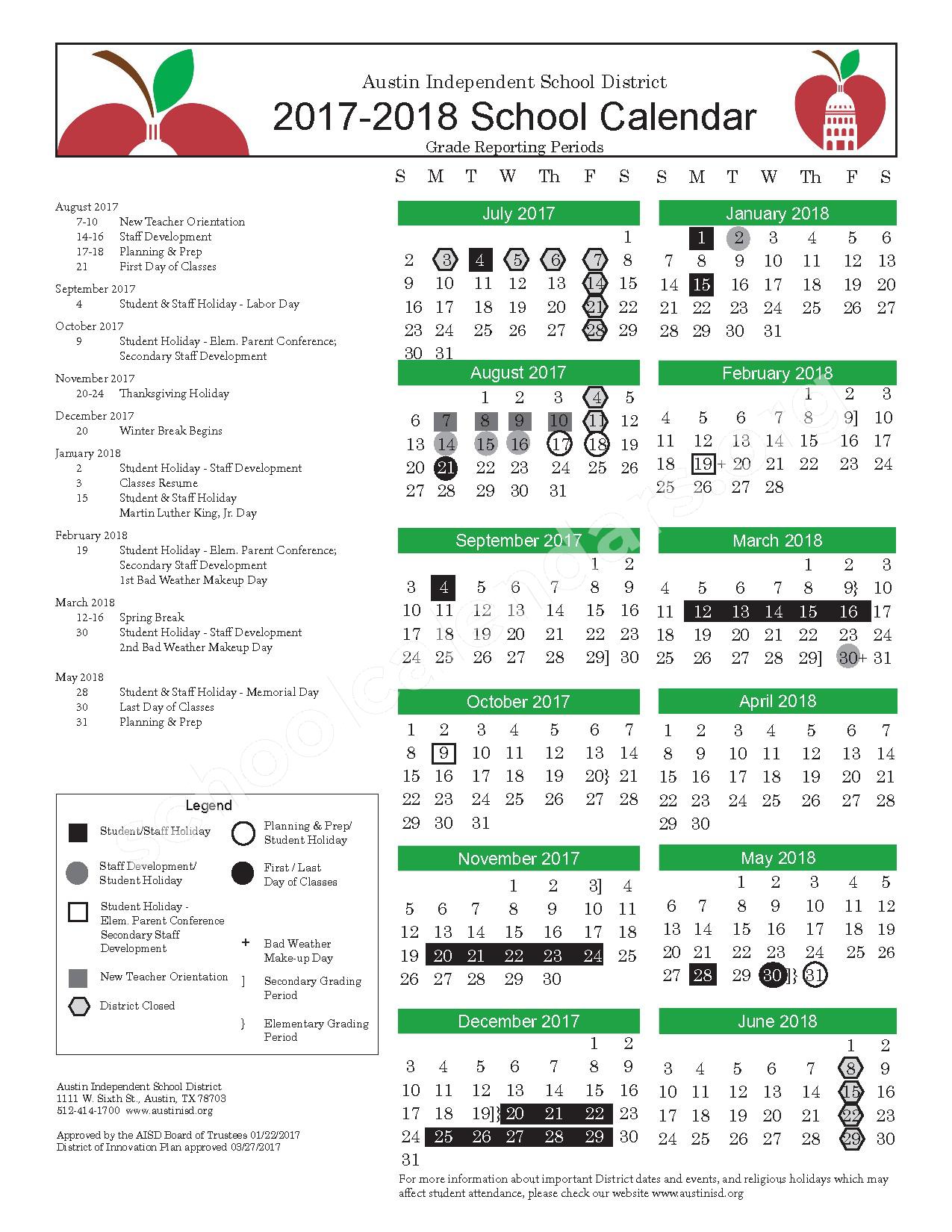 Advent Wall Staples 2022 Calendar Aisd Calendar 2022 With Us Holidays