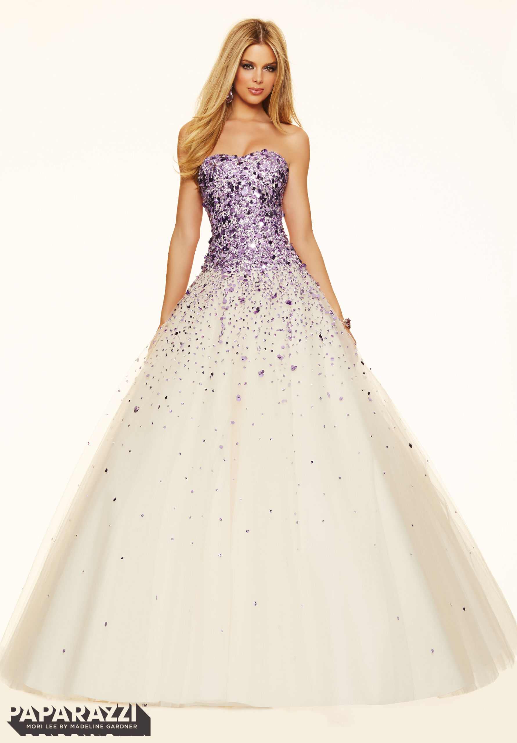 Beaded Tulle Ball Mori Lee Prom Dress Morilee