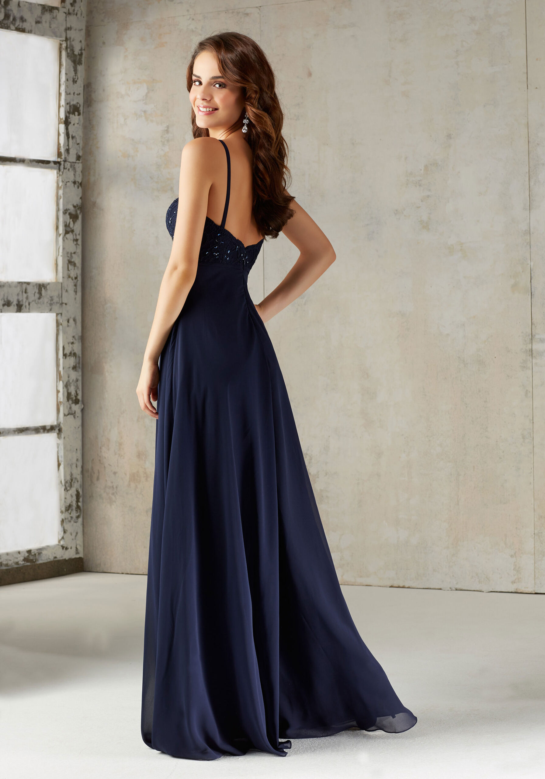 Beaded Lace And Chiffon Bridesmaids Dress Morilee