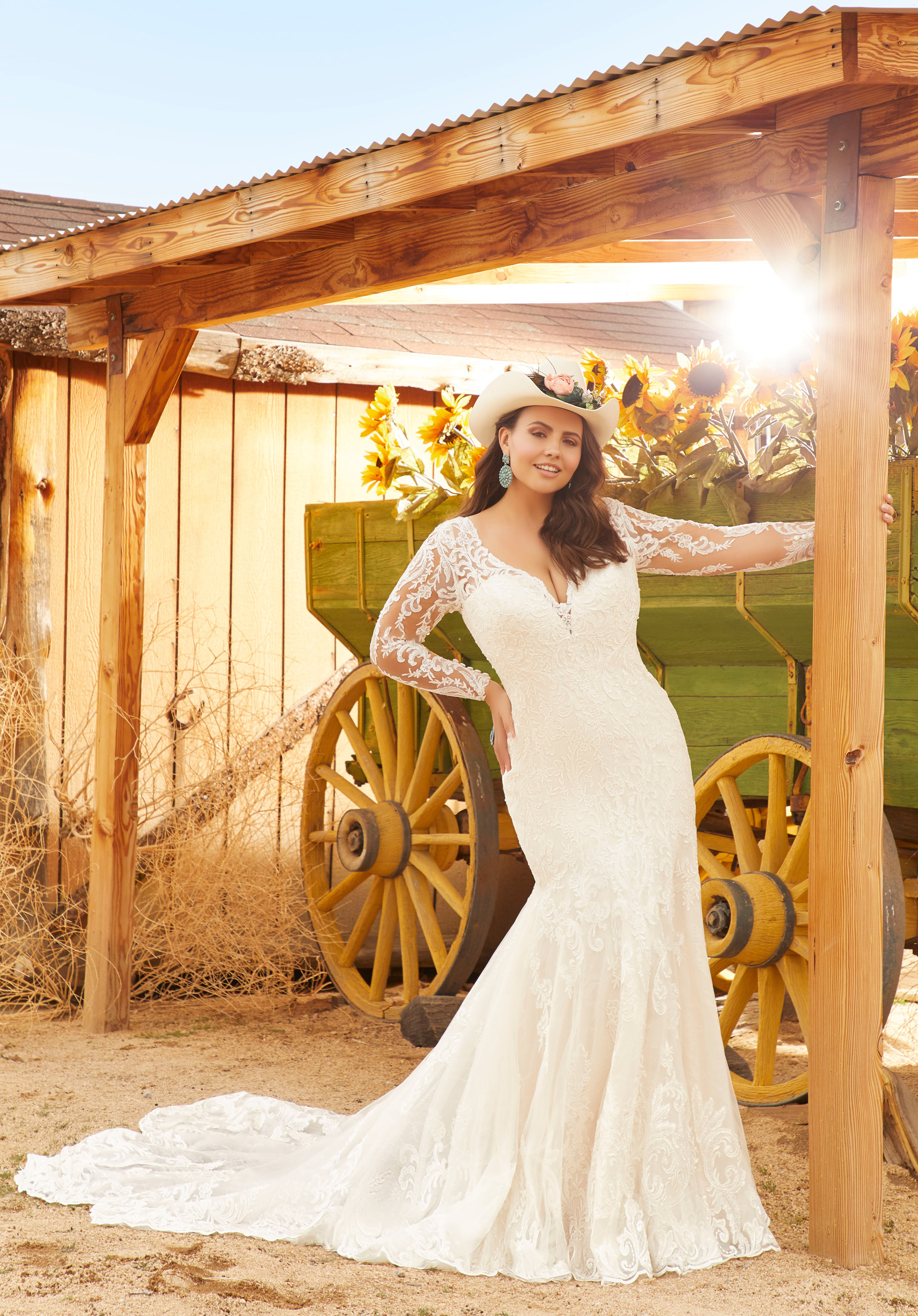 Plus Size Wedding Dress With Lace Appliques On Tulle Morilee