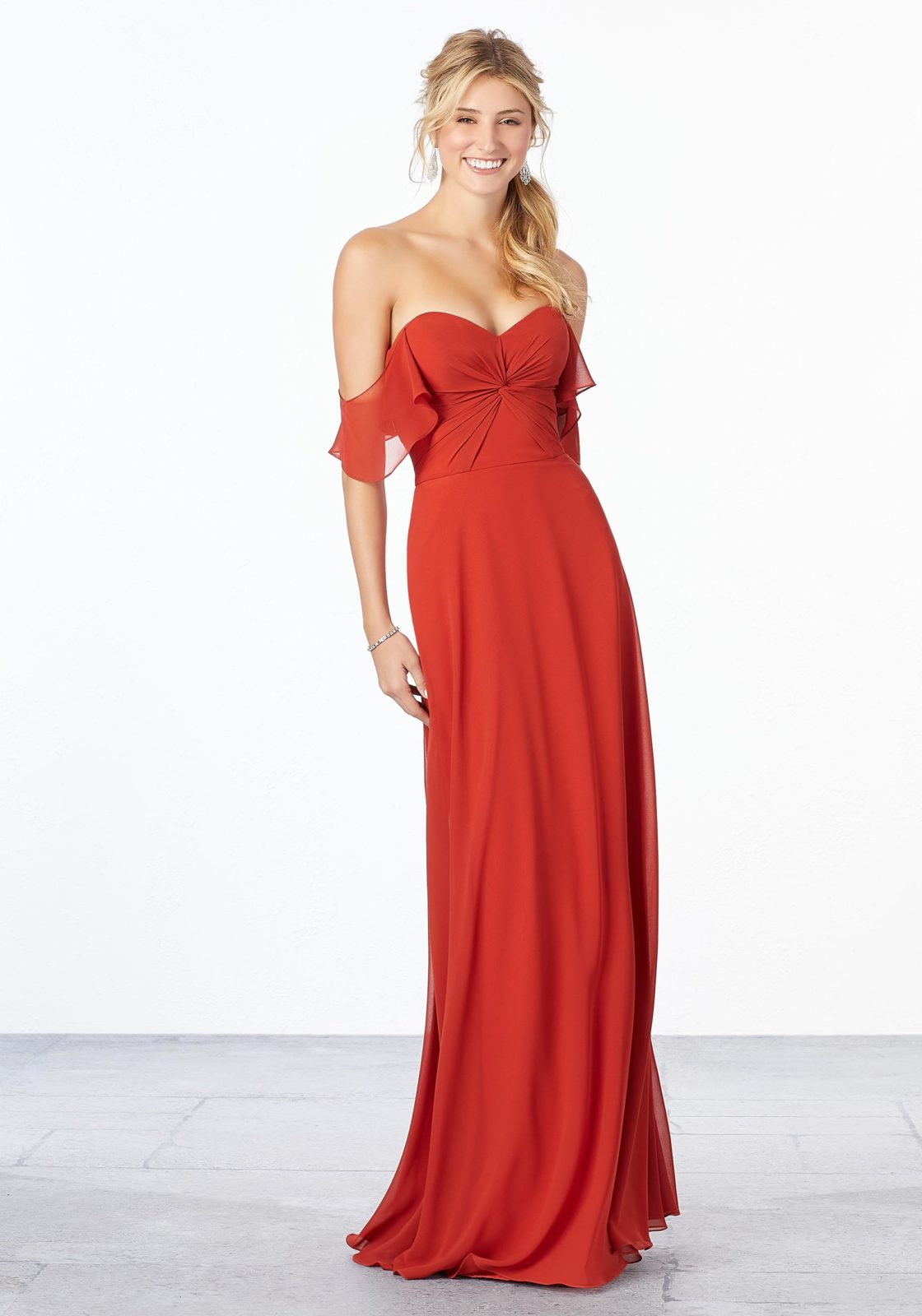 Strapless Satin Bridesmaids Dress With Beaded Pocket Detail Morilee