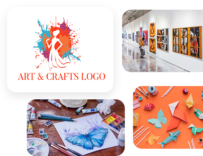 Free Art And Craft Logo Maker Artist Craft Shop Logos