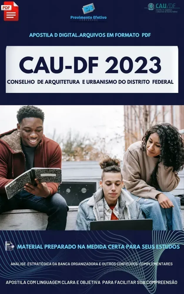 Provimento Efetivo Concursos Apostila Cau Df Contador 2023