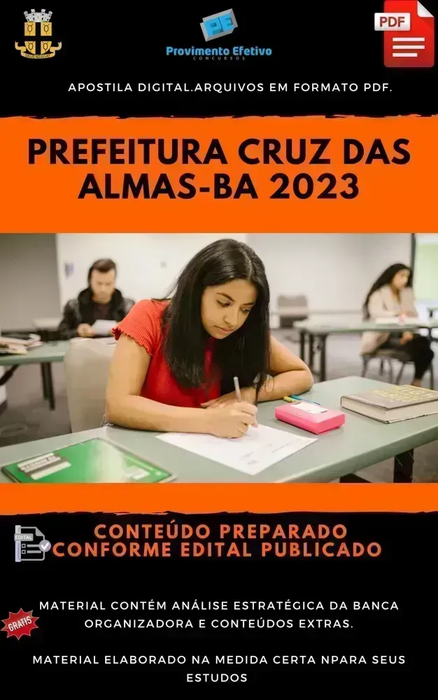 Provimento Efetivo Concursos Apostila Pref Cruz Das Almas Ba Médico